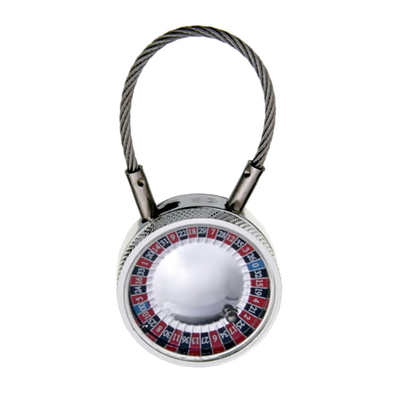 Silver Plated Roulette Keyring - Business Gifts Supplier